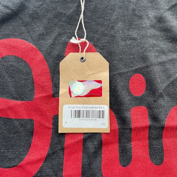 HOMAGE | Shirts | Homage Script Ohio Charcoalred Tshirt | Poshmark